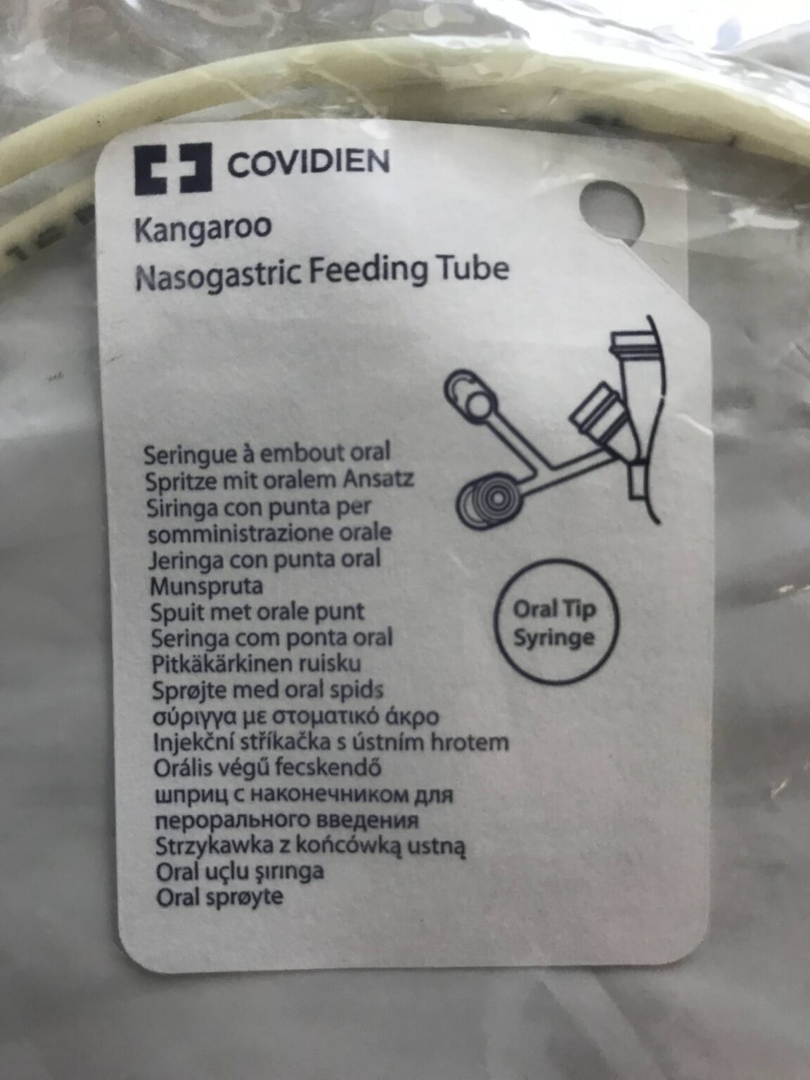 Covidien 8884710859 Nasogastric Tube, 8Fr x 43in - GB TECH USA