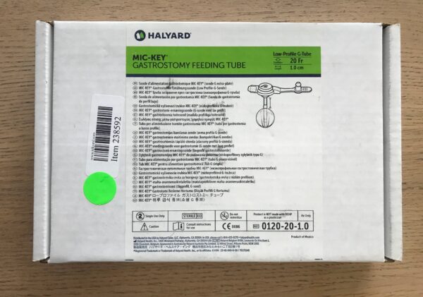Halyard 0120-20-1.0 MIC-KEY Gastrostomy Feeding Tube 20Fr (x) - GB TECH USA