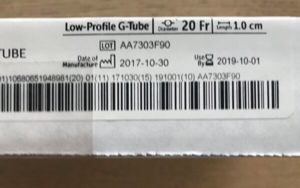 Halyard 0120-20-1.0 MIC-KEY Gastrostomy Feeding Tube 20Fr (x) - GB TECH USA