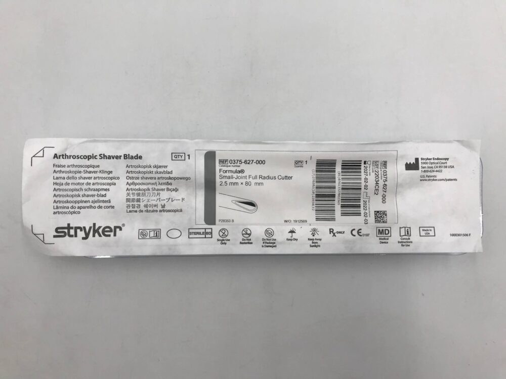 STRYKER 0375-627-000 Formula Small-Joint Full Radius Cutter 2.5mm x ...