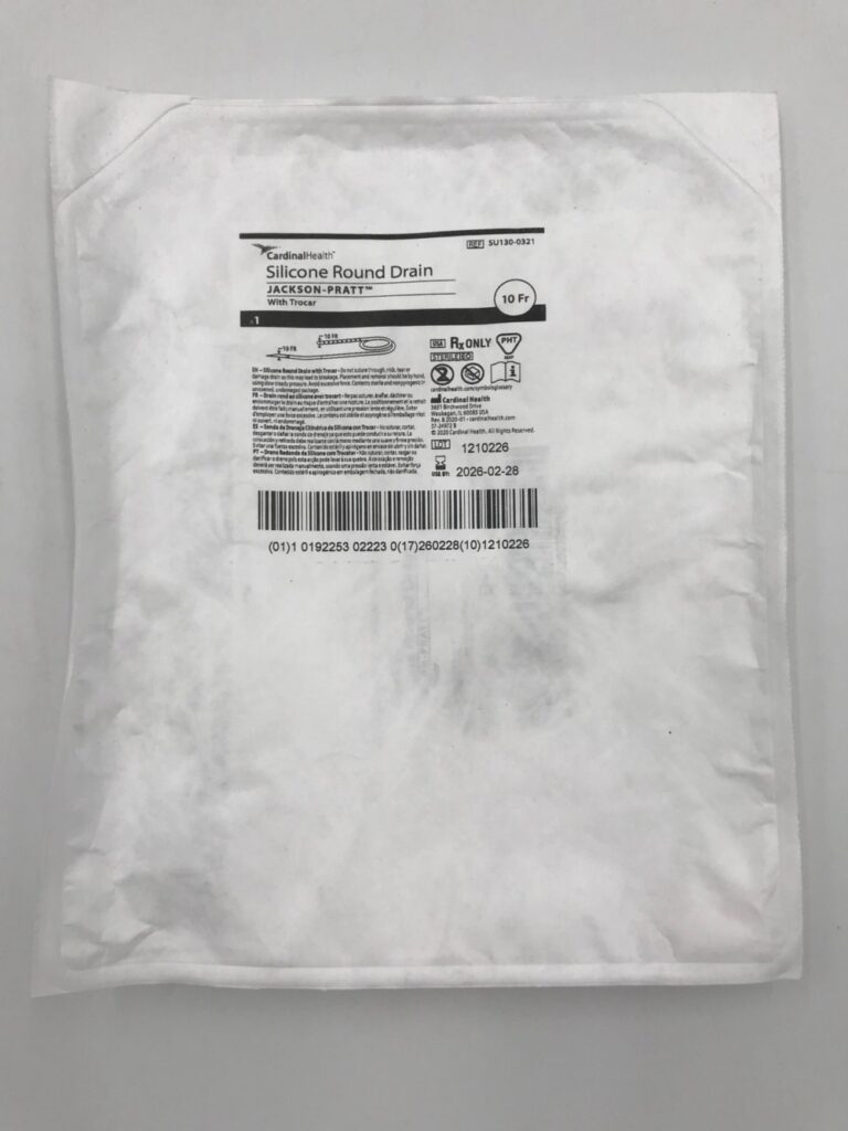 CARDINAL HEALTH SU130-0321 Jackson-Pratt Silicone Round Drain 10FR - GB ...