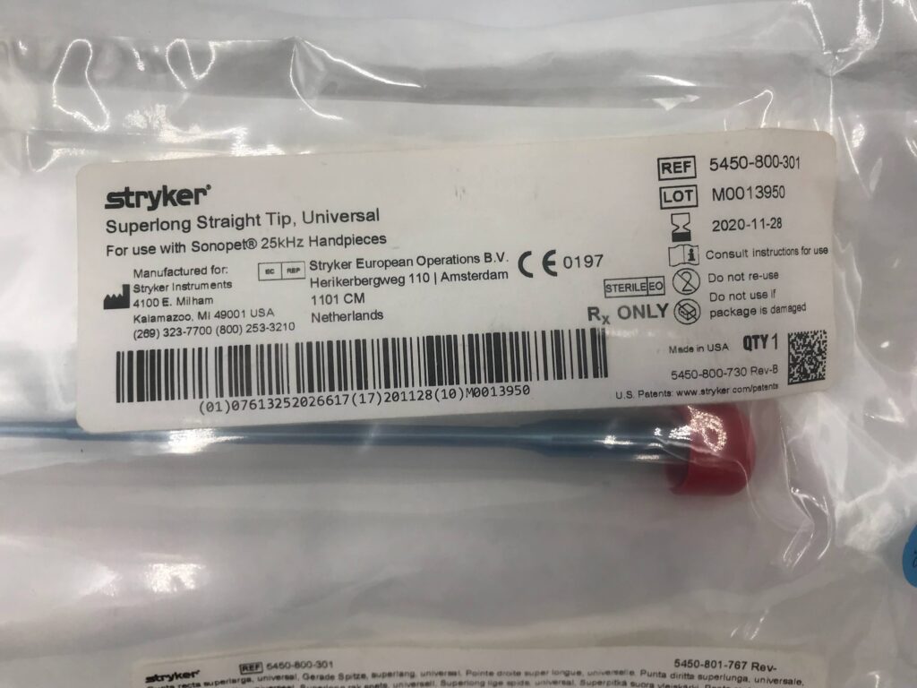 STRYKER 5450-800-301 Superlong Straight Tip, Universal (X) - GB TECH USA