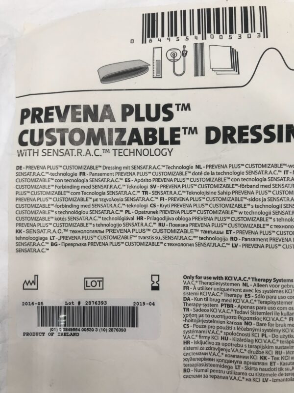 KCI 416649 Prevena Plus Customizable Dressing (X) - GB TECH USA