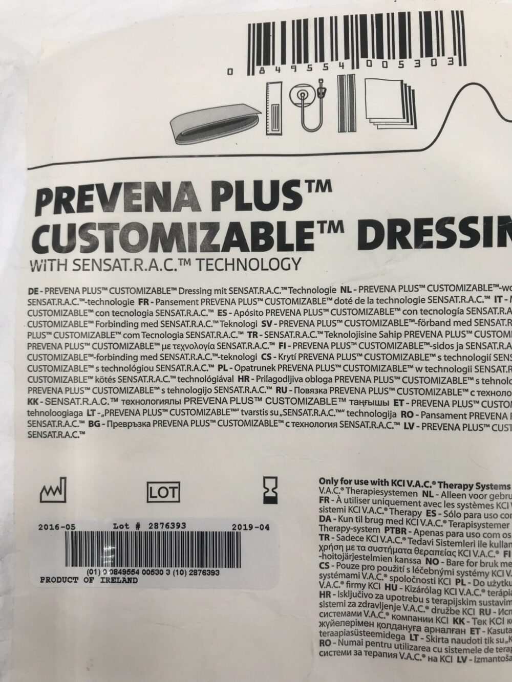 KCI 416649 Prevena Plus Customizable Dressing (X) – GB TECH USA