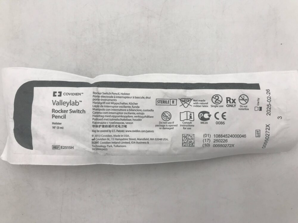 COVIDIEN E2515H Valleylab Rocker Switch Pencil, Holster 10in - GB TECH USA