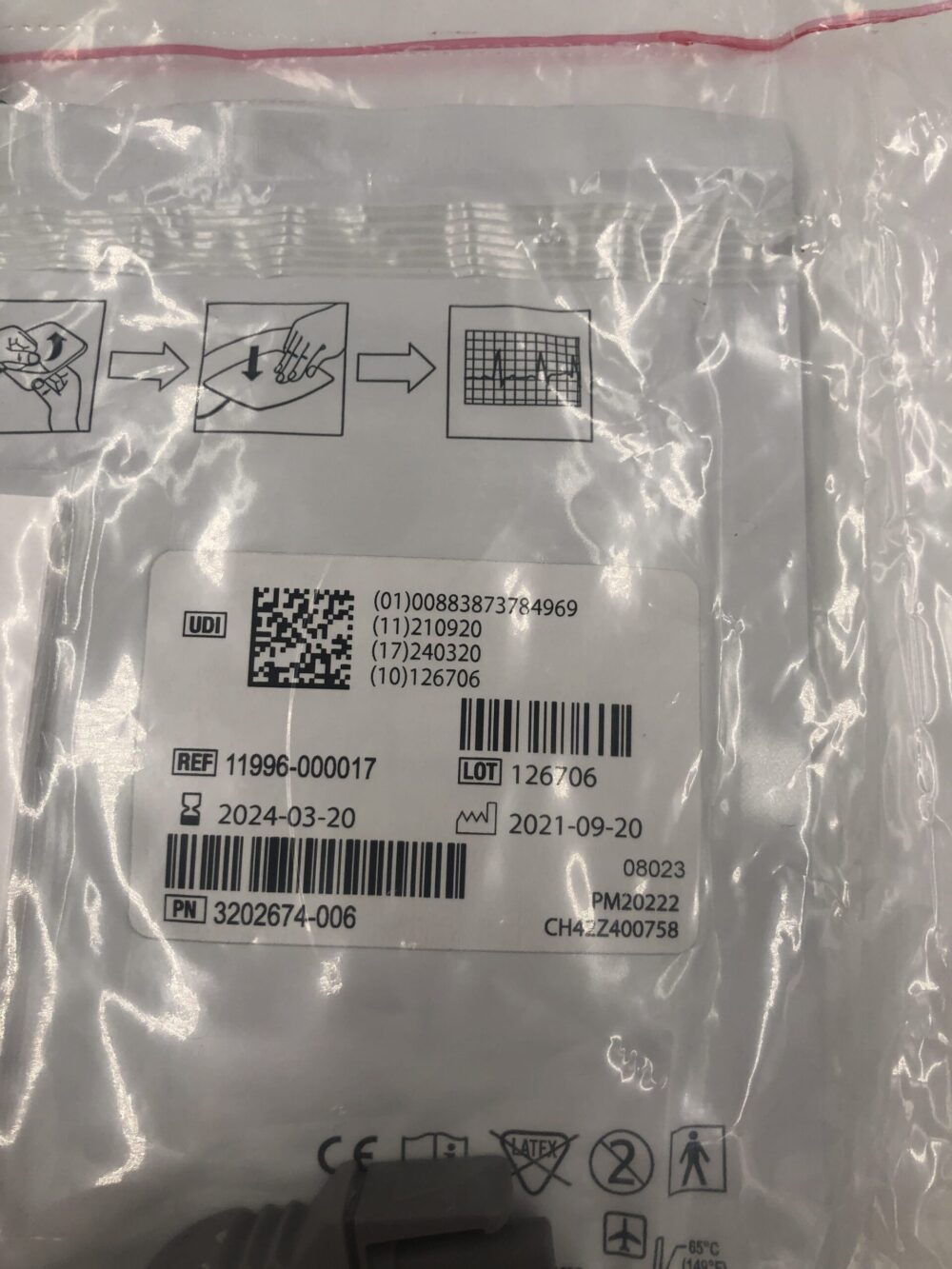 PHYSIO CONTROL 11996-000017 Quick-Combo Adult Pacing/Defibrillation/ECG ...