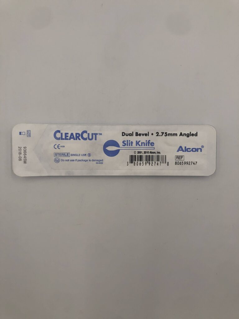 ALCON 8065992747 ClearCut Dual Bevel Slit Knife 2.75mm Angled (X) - GB ...