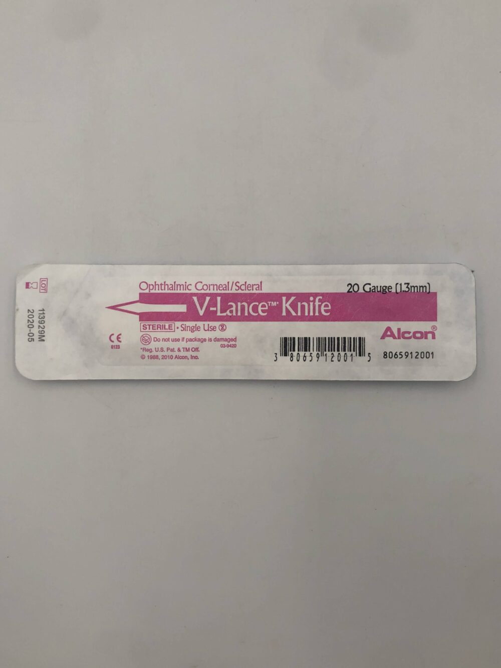 ALCON 8065912001 Ophthalmic Corneal/Scleral V-Lance Knife 20Gauge (X ...