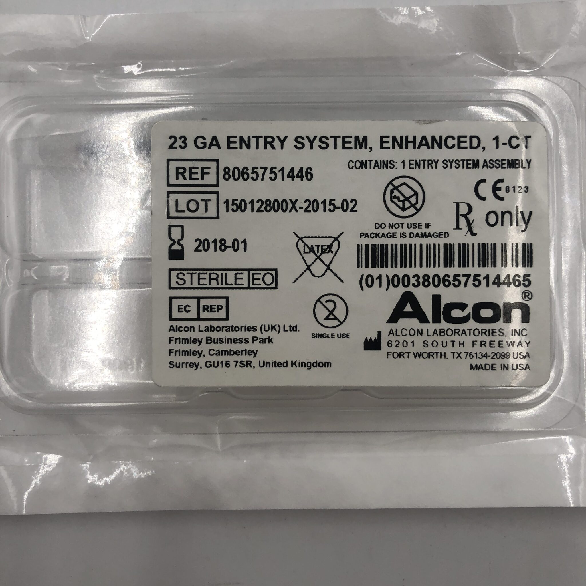 ALCON 8065751446 23Ga Entry System, Enhanced, 1-Ct (X) – GB TECH USA