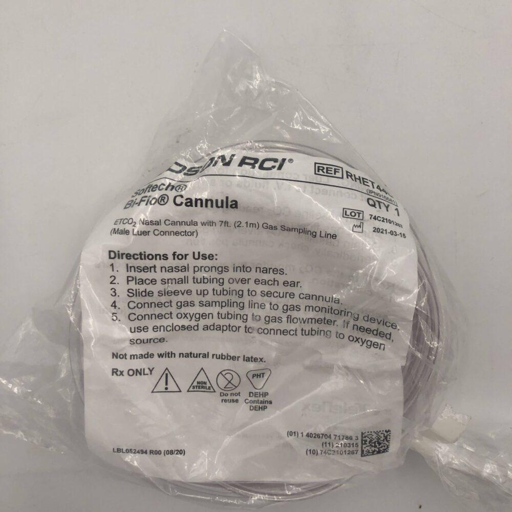 TELEFLEX RHET44U Hudson RCI SofTech Bi-Flo Cannula 7ft. - GB TECH USA