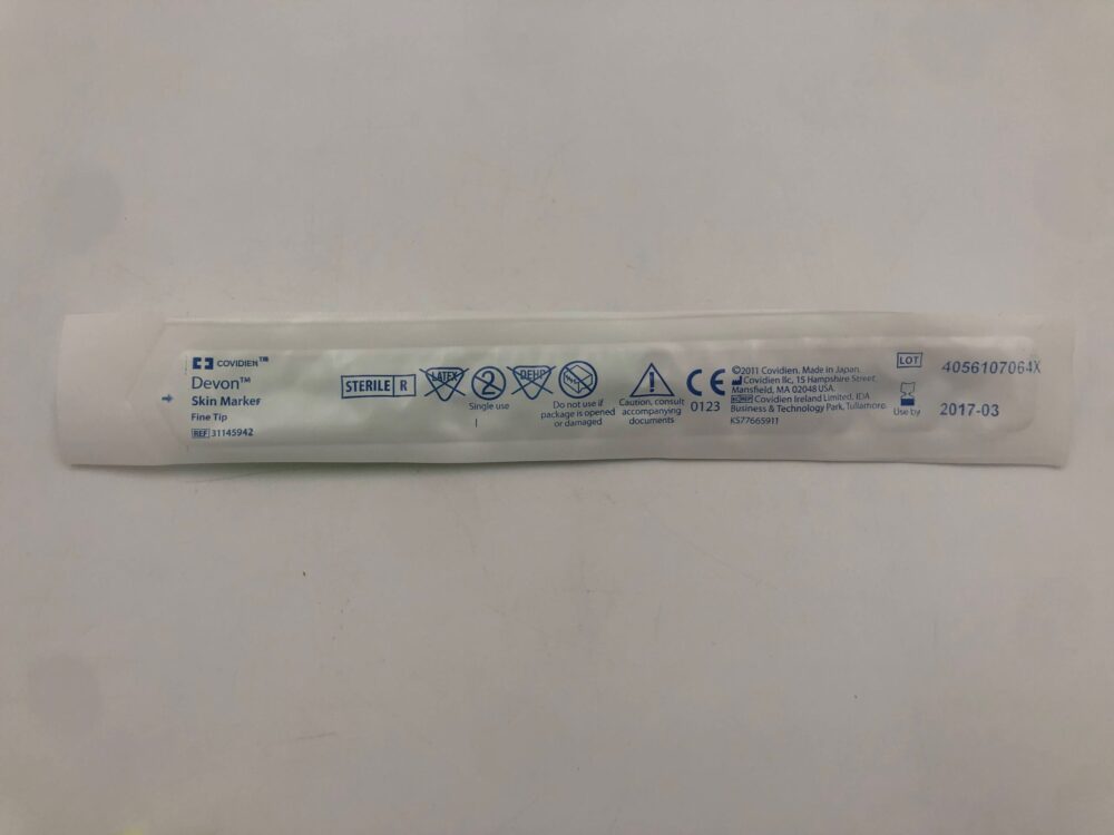 COVIDIEN 31145942 Devon Skin Marker, Fine Tip (X) - GB TECH USA