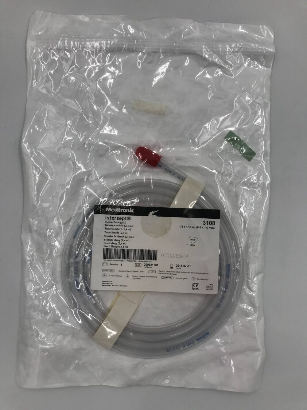 MEDTRONIC 3108 Intersept Sterile Tubing 8' (X) - GB TECH USA