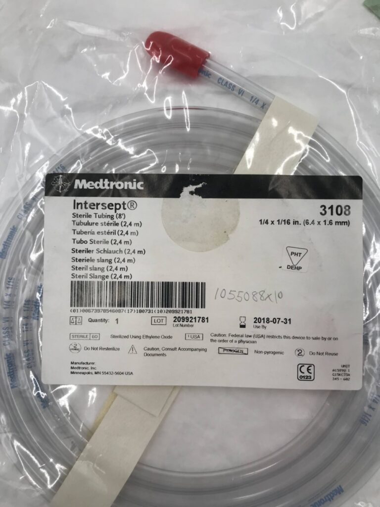 MEDTRONIC 3108 Intersept Sterile Tubing 8' (X) - GB TECH USA