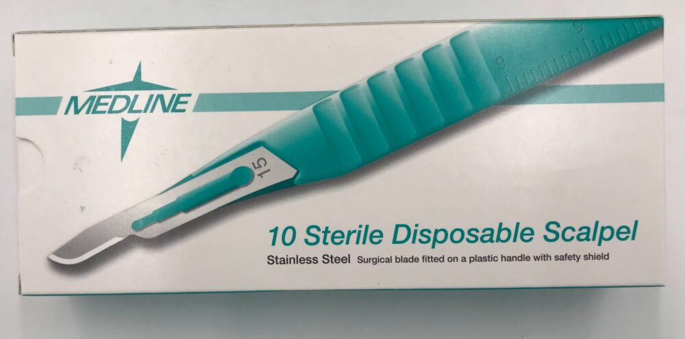 MedLine MDS15215 10 Sterile Scalpels, Stainless Steel, Disposable (10 ...