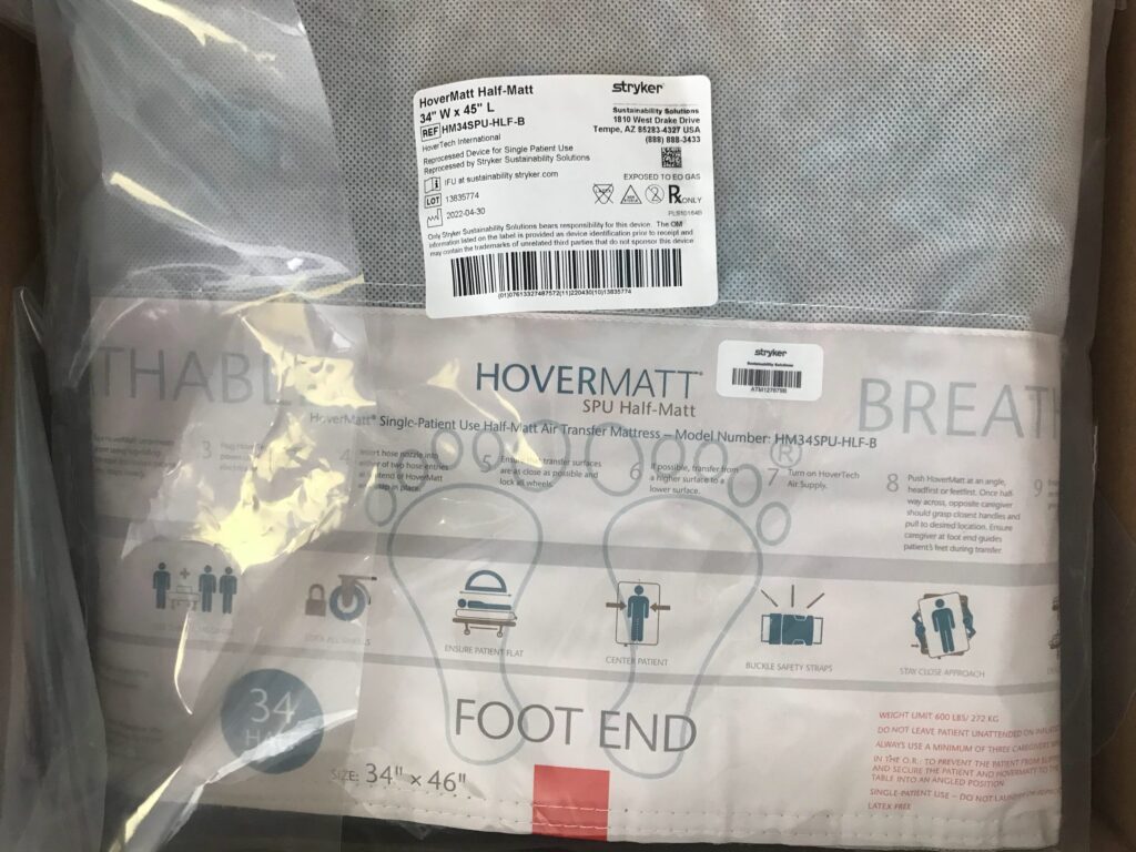 Stryker HM34SPU-HLF-B HoverMatt Half-Matt 34inx45in (Reprocessed) (10 ...