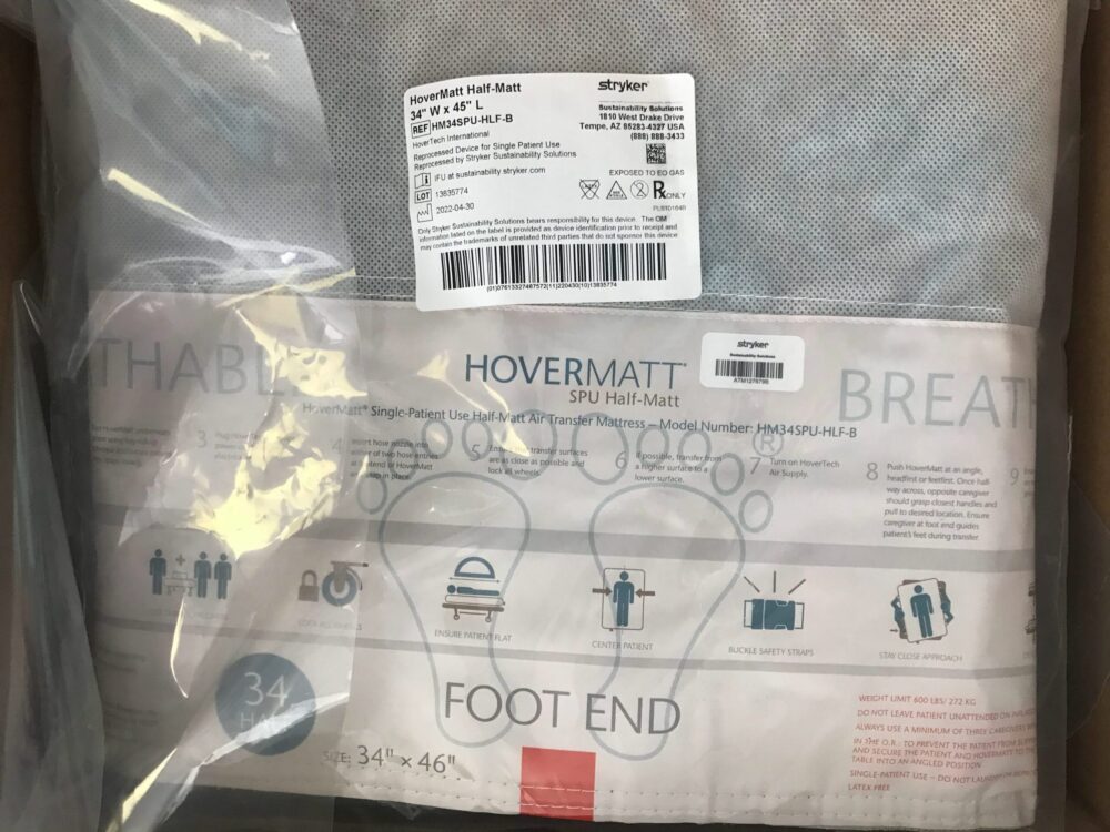 Stryker HM34SPU-HLF-B HoverMatt Half-Matt 34inx45in (Reprocessed) (10 ...