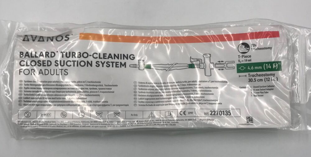 Avanos 2270135 Ballard Turbo Cleaning Closed Suction System 14F – GB ...