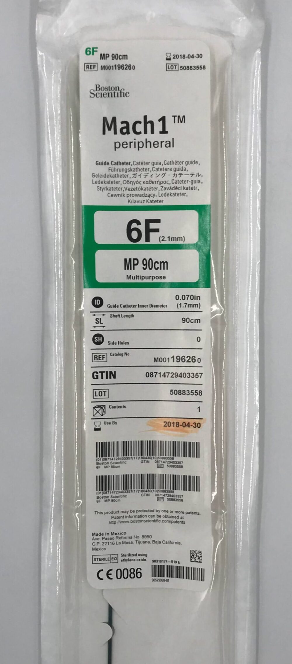 Boston Scientific 19626 Mach1 Peripheral MP 90cm Multipurpose Guide ...