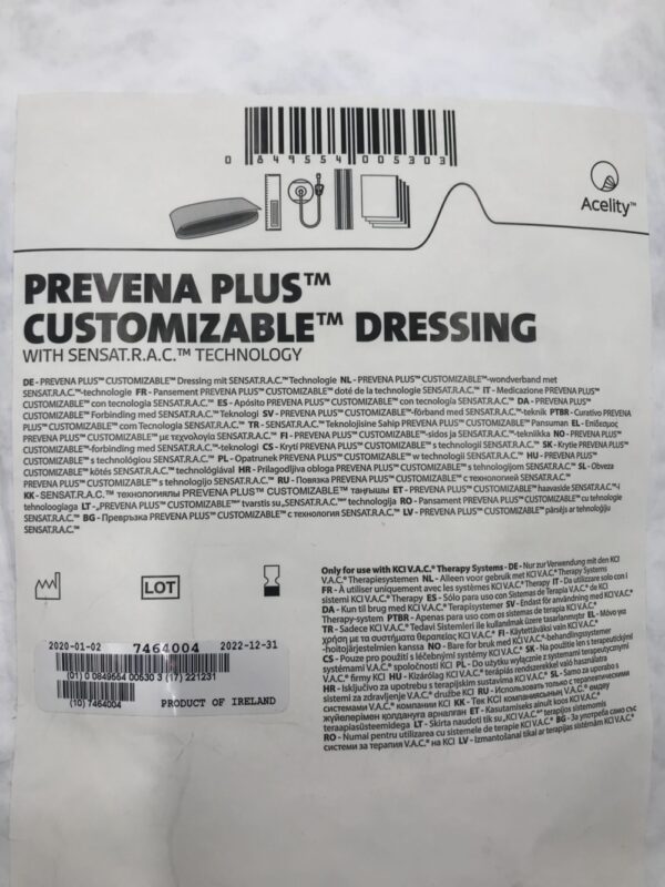 KCI 416649 Prevena Plus Customizable Dressing (X) – GB TECH USA