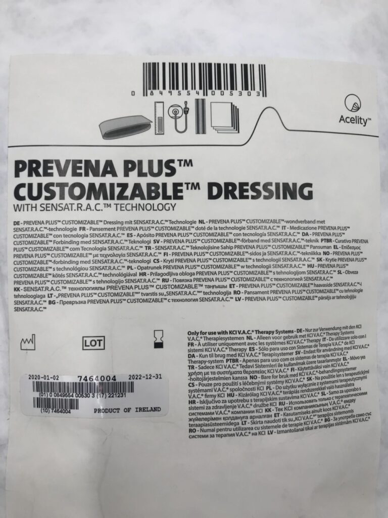 KCI 416649 Prevena Plus Customizable Dressing (X) – GB TECH USA