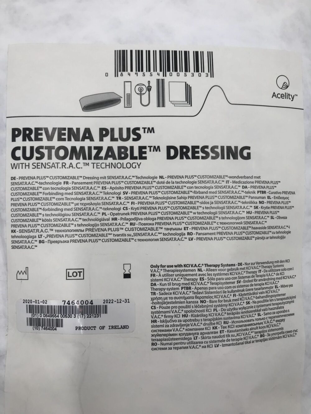KCI 416649 Prevena Plus Customizable Dressing (X) – GB TECH USA