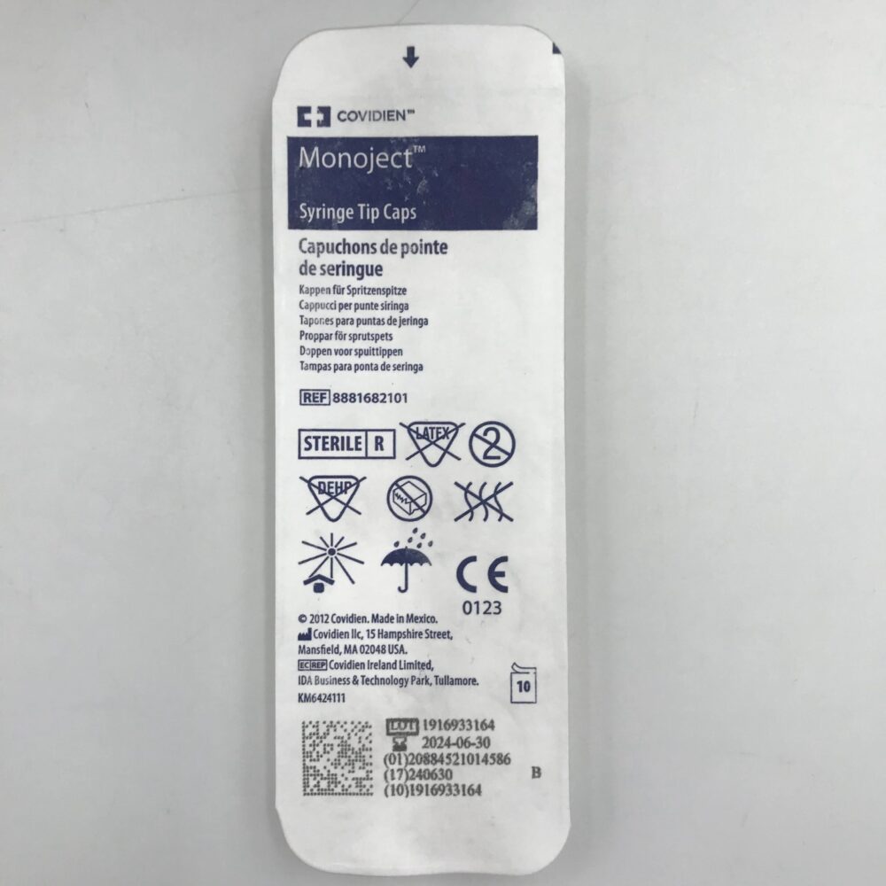 Covidien 88816822101 Monoject Syringe Tip Caps (1000/Box) - GB TECH USA