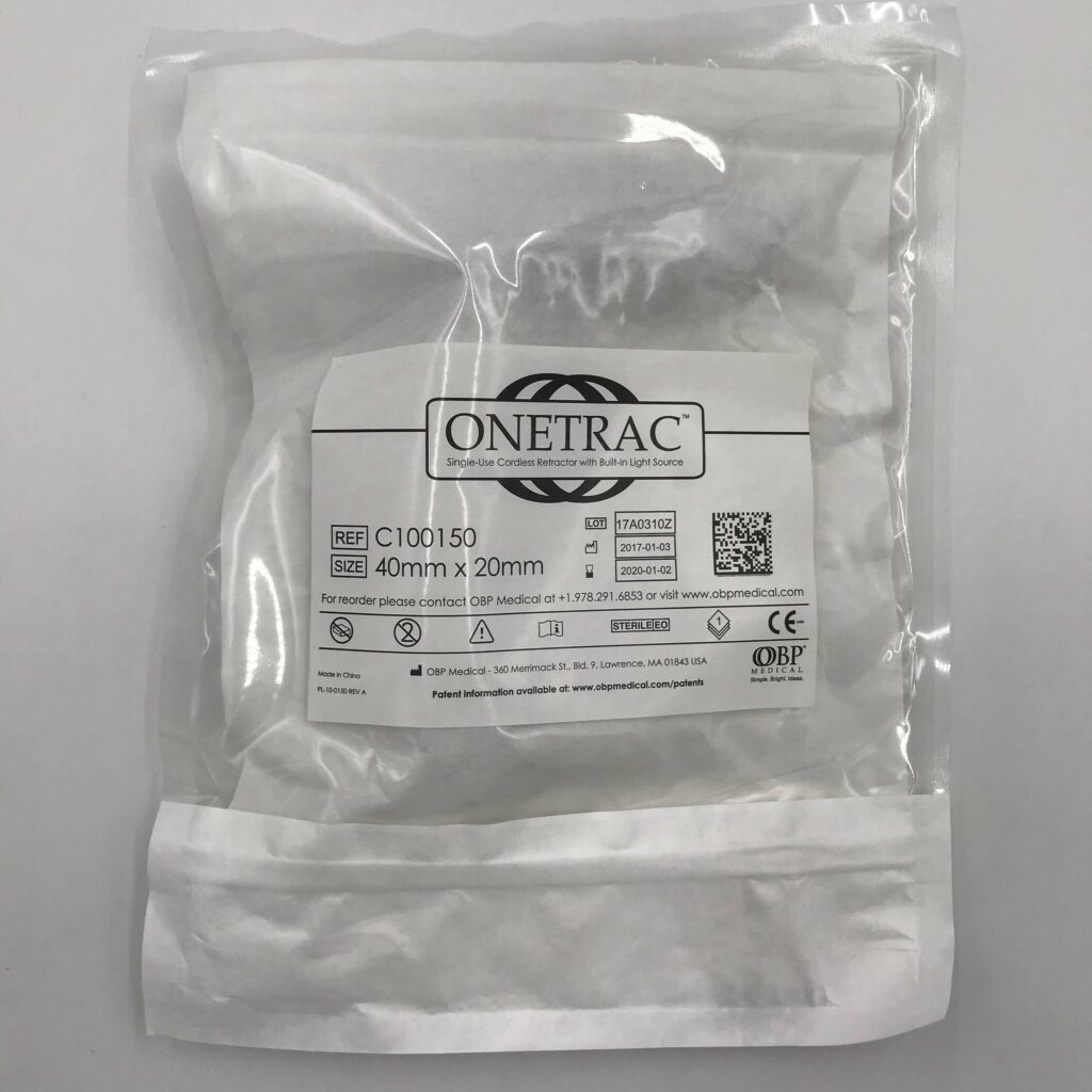 OBP Medical C100150 OneTrac Single-Use Cordless Retractor w/ Built-In ...