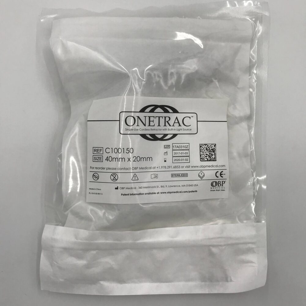 OBP Medical C100150 OneTrac Single-Use Cordless Retractor w/ Built-In ...