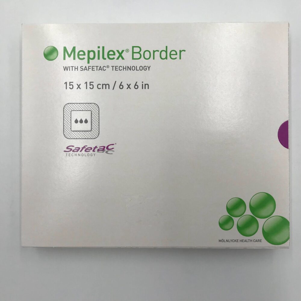 Molnlycke 295400 Mepilex Border, Self-Adherent Soft Silicone Foam ...