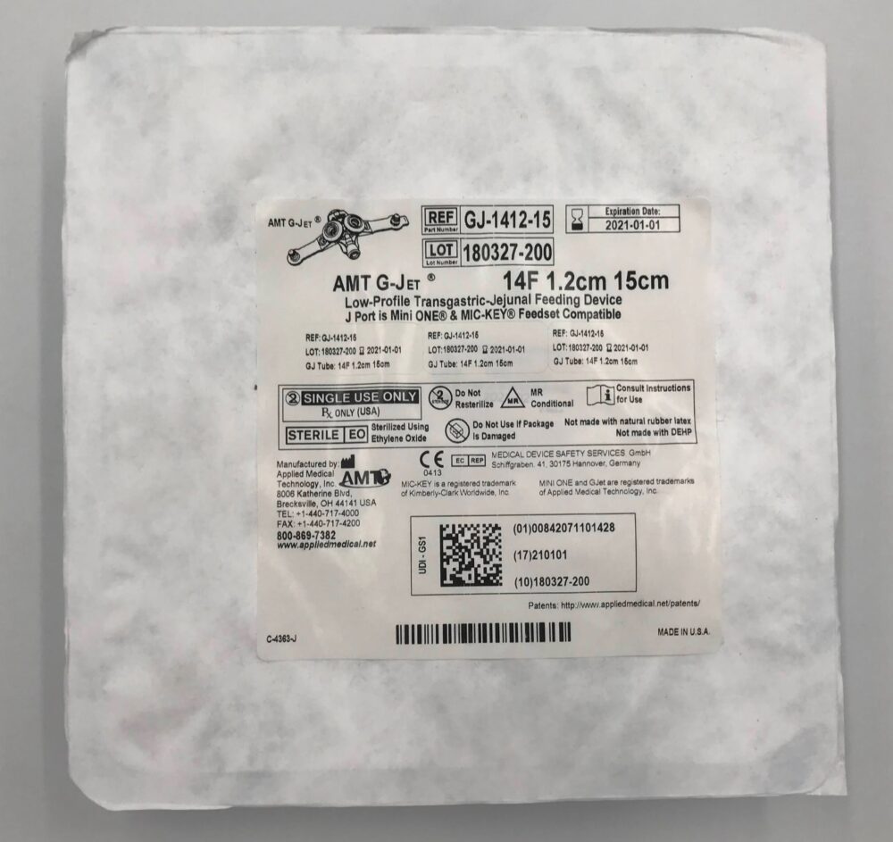 Applied Medical GJ-1412-15 AMT G-Jet Low Profile Transgastric-Jejunal ...