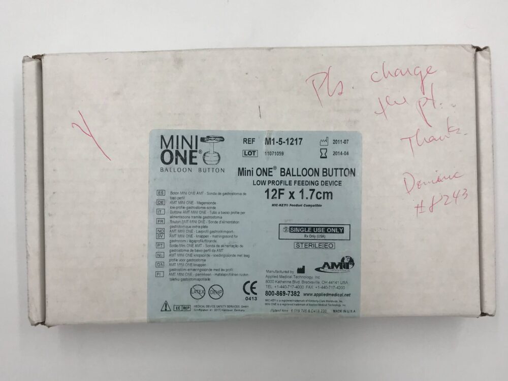 Applied Medical M1-5-1217 Mini One Balloon Button Low Profile Feeding ...