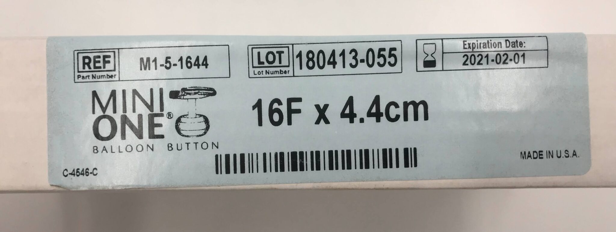 Applied Medical M1-5-1644 Mini One Balloon Button Low Profile Feeding ...