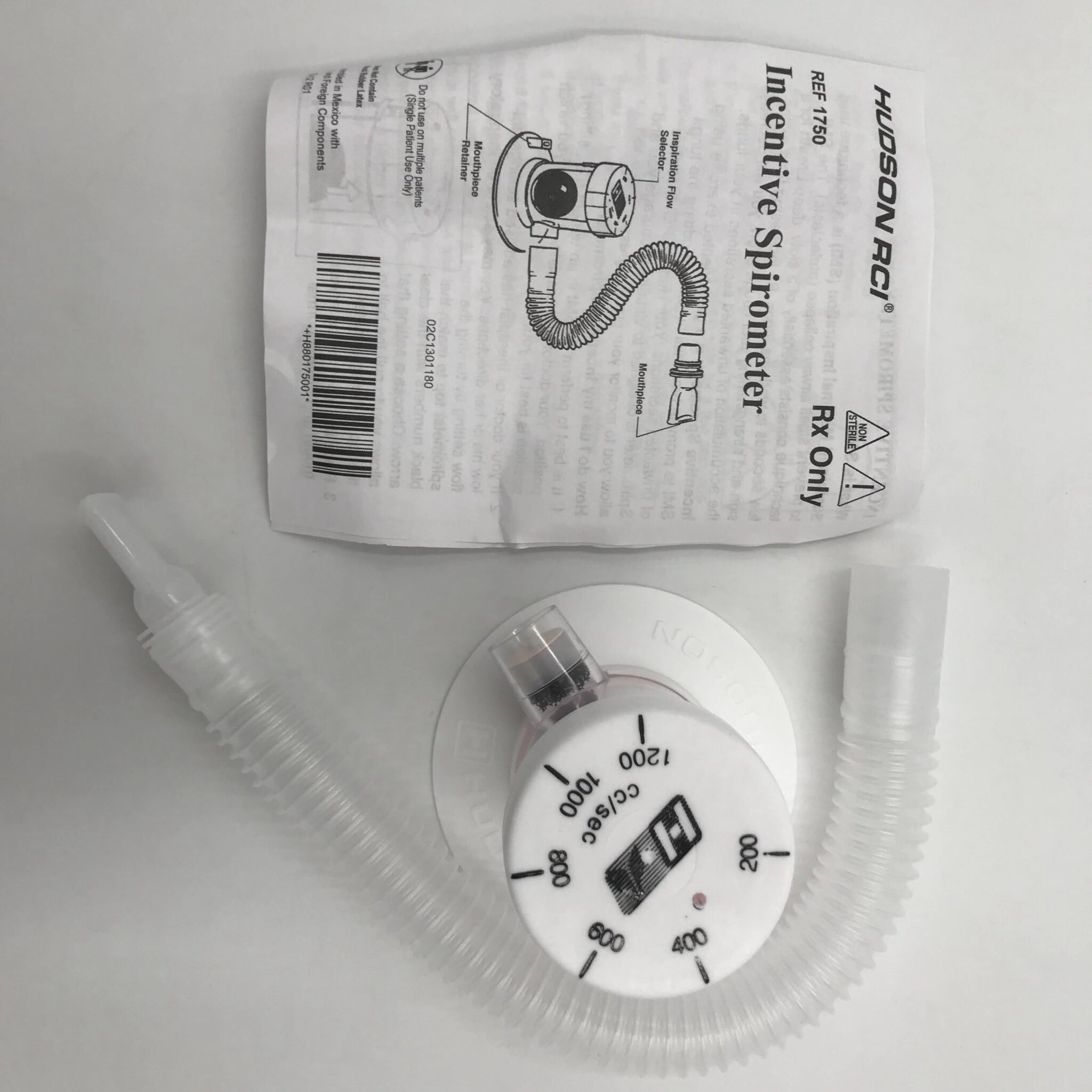 TeleFlex 1750 Hudson RCI Incentive Spirometer - GB TECH USA