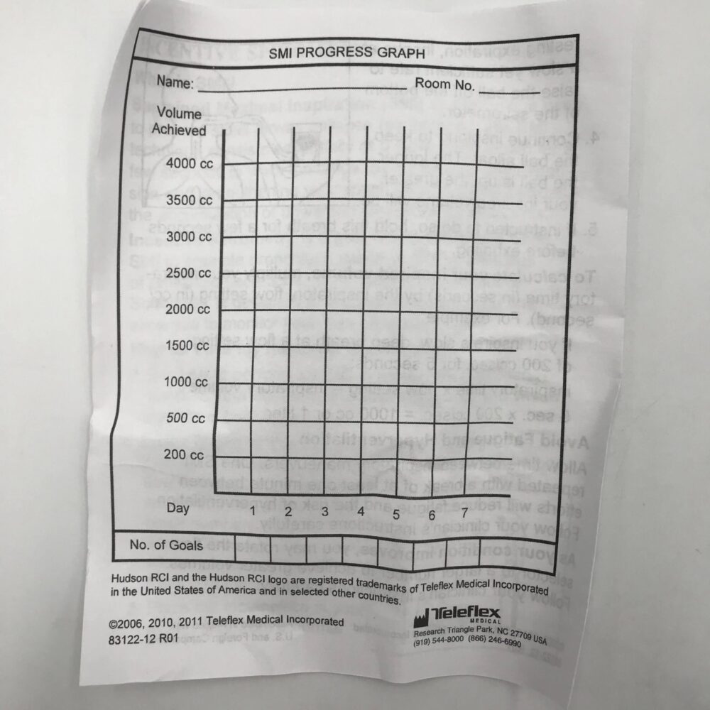TeleFlex 1750 Hudson RCI Incentive Spirometer - GB TECH USA