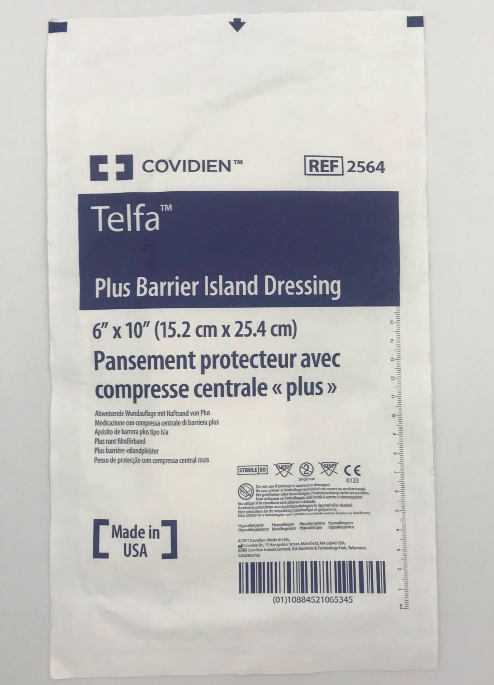 Covidien 2564 Telfa Plus Barrier Island Dressing 6inx10in - GB TECH USA