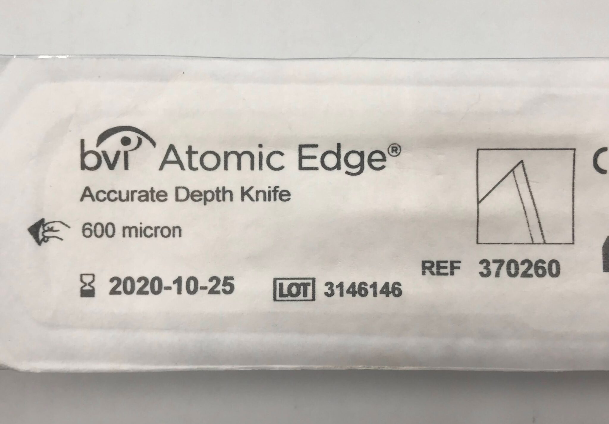 BVI 370260 Atomic Edge Accurate Depth knife, 600 Micron (x) – GB TECH USA