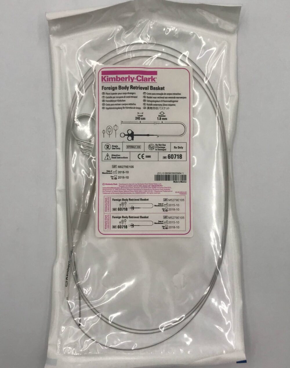 Kimberly-Clark 60718 Foreign Body Retrieval Basket, 1.8mm (x) - GB TECH USA