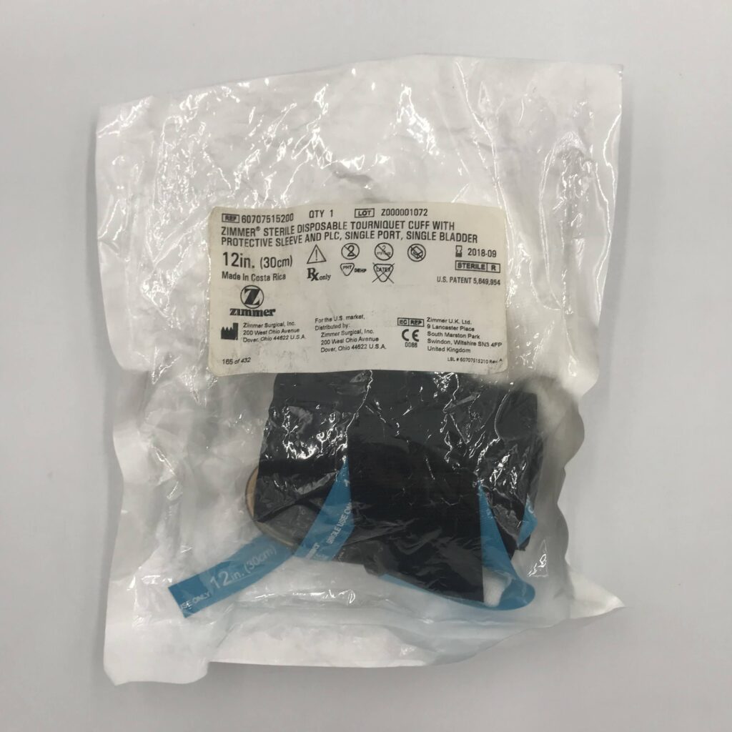 Zimmer 60-7070-005 Tourniquet Cuff 30in (Blue), Luer-Lock Dual Port ...