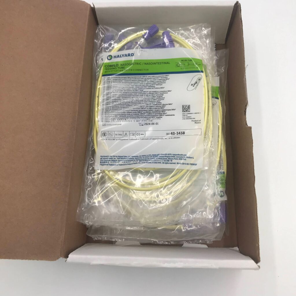 HALYARD 40-3438 Corflo Nasogastric/ Nasointestinal Feeding Tube w ...