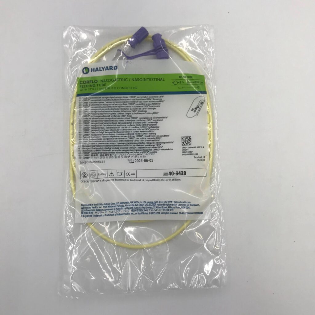 HALYARD 40-3438 Corflo Nasogastric/ Nasointestinal Feeding Tube w ...