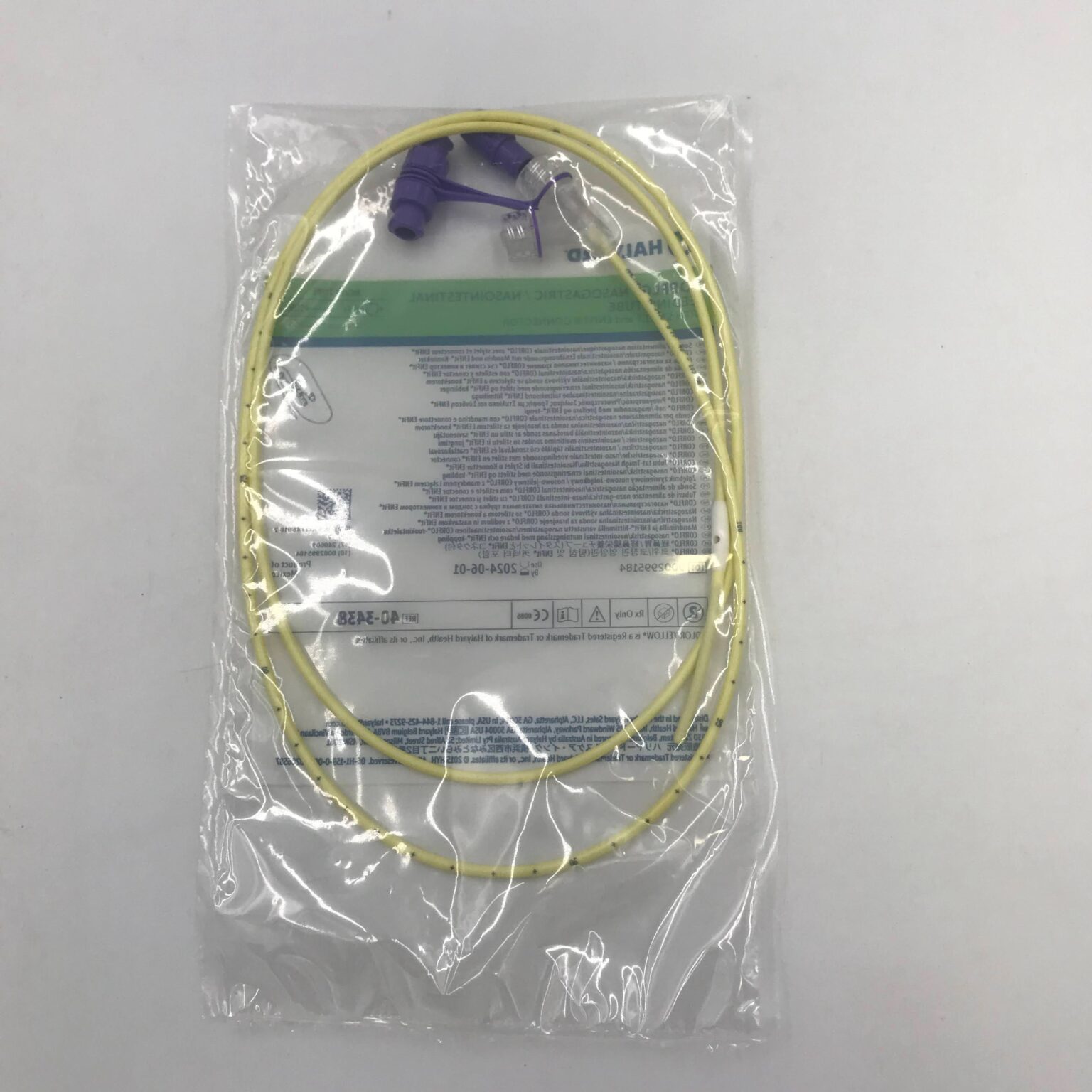 HALYARD 40-3438 Corflo Nasogastric/ Nasointestinal Feeding Tube w ...