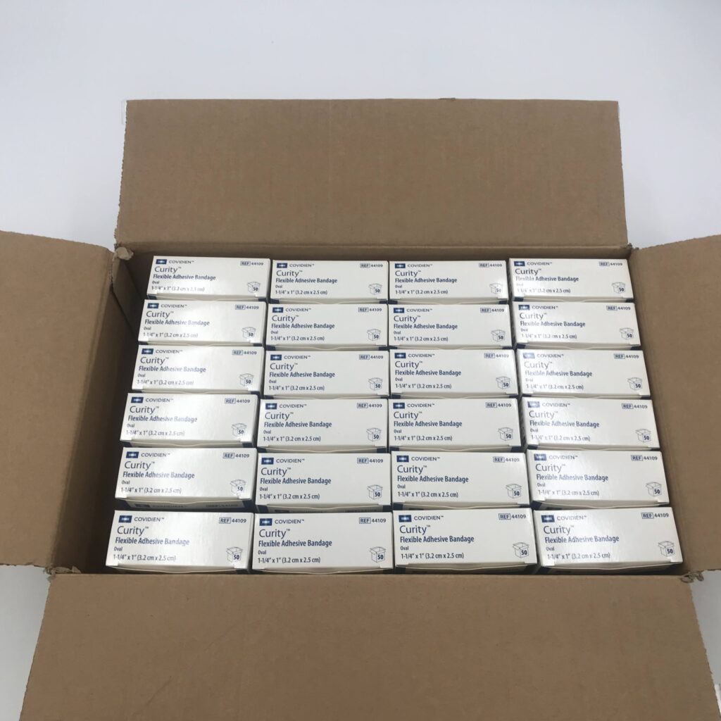 COVIDIEN 44109 Curity Flexible Adhesive Bandage Oval 3.2cm x 2.5cm ...