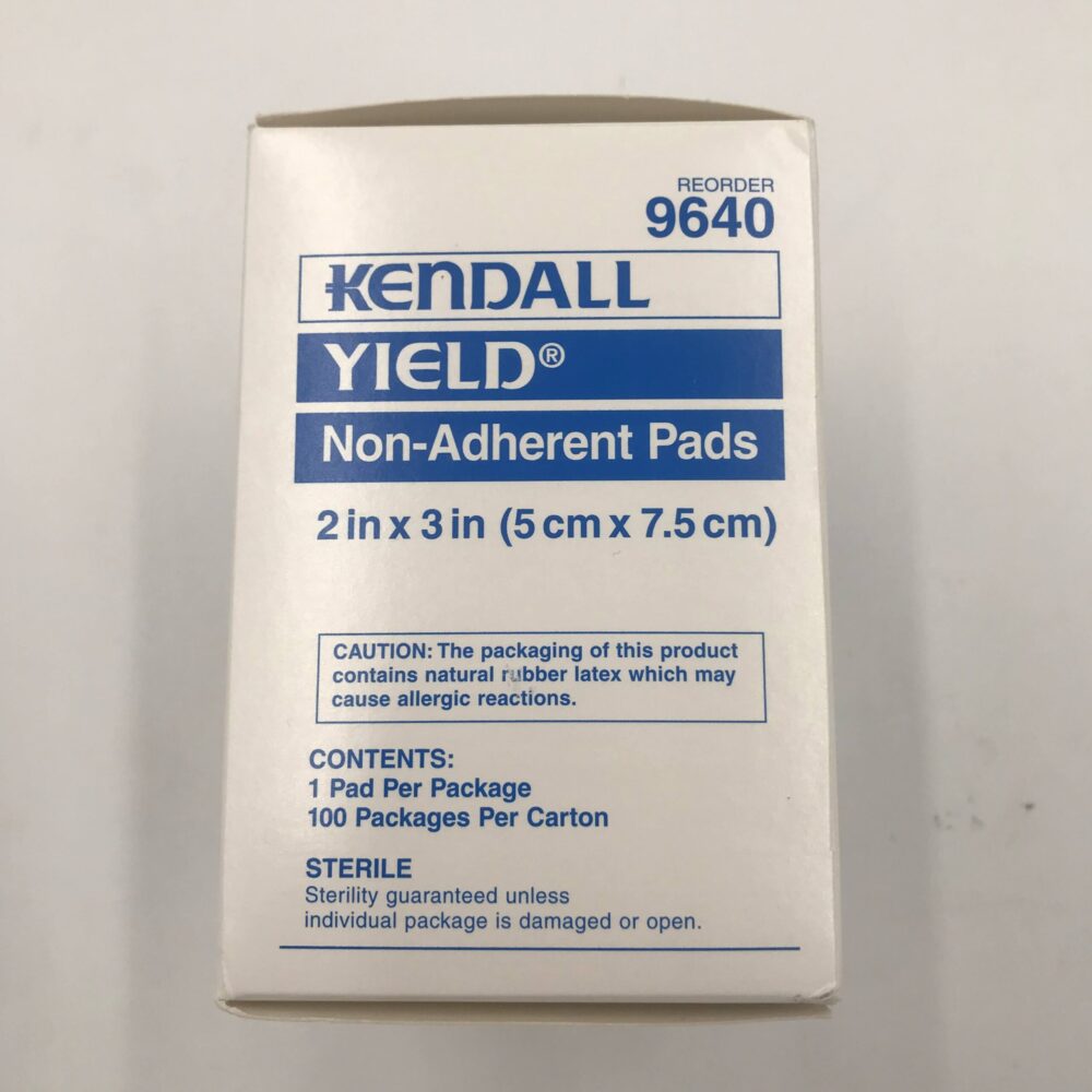 Tyco 9640 Kendall Non-Adherent Pads 2in x 3in (5cm x 7.5cm) (Box/100 ...