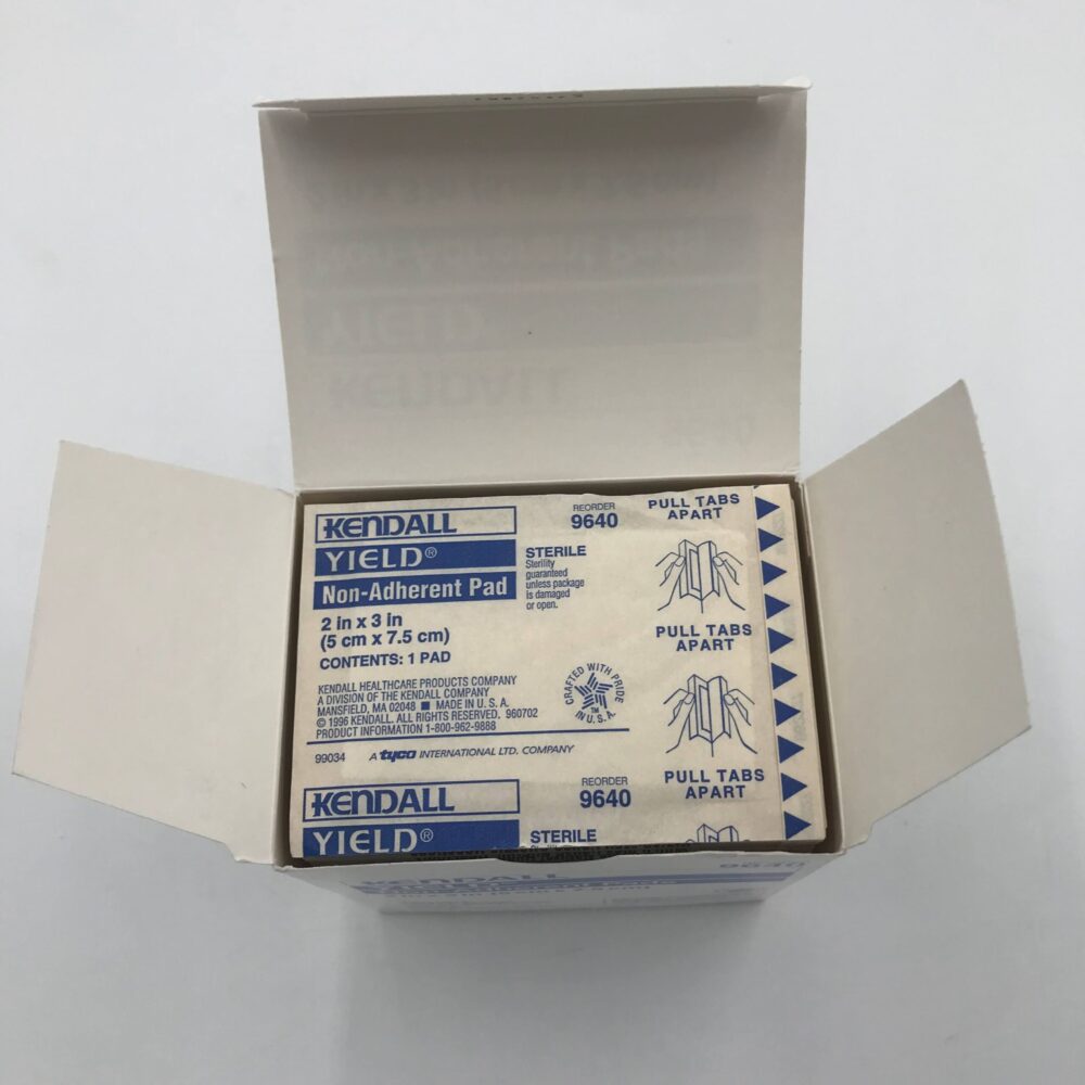 Tyco 9640 Kendall Non-Adherent Pads 2in x 3in (5cm x 7.5cm) (Box/100 ...