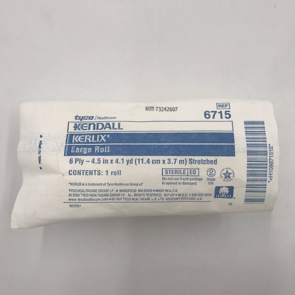 Tyco 6715 Kendall Kerlix Large Roll 6Ply-4.5in x 4.1yd (11.4cm x 3.7cm ...
