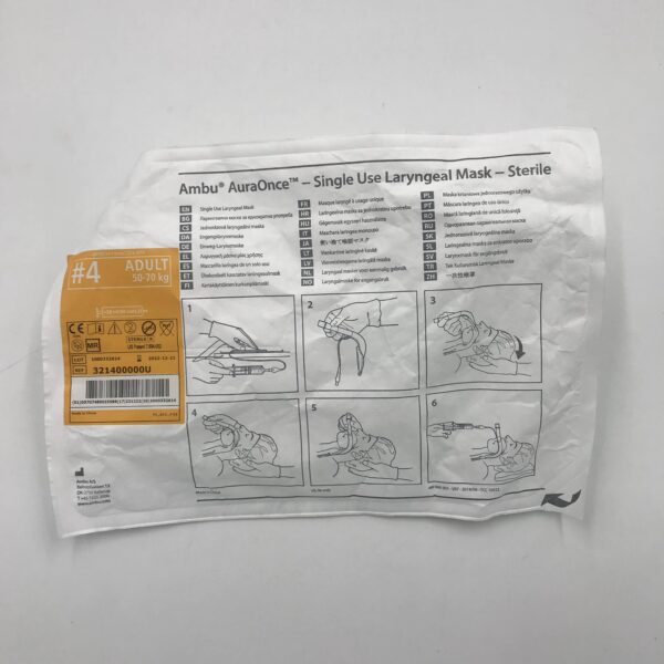 Ambu 321400000U AuraOnce- Single use Laryngeal Mask- Sterile Adult 50 ...