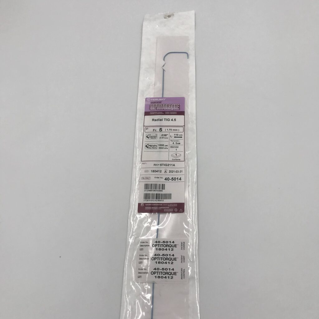 Terumo 40-5014 RadioFocus Optitorque Angiographic Catheter Radial TIG 4 ...