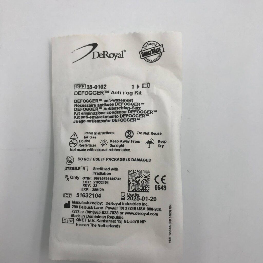 DeRoyal 28-0102 Defogger Anti Fog Kit (20/Box) – GB TECH USA