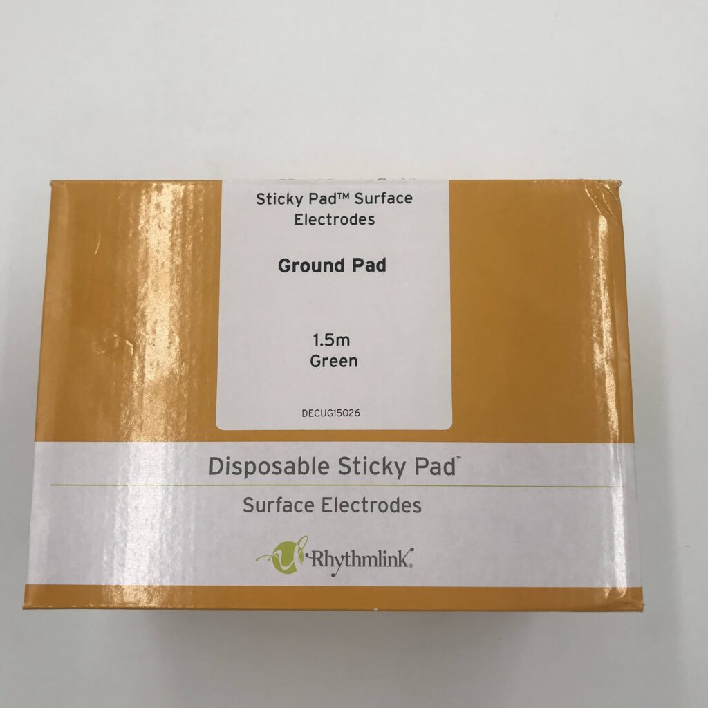 Rhythmlink DECUG15026 Disposable Sticky Pad Surface Electrodes Ground ...