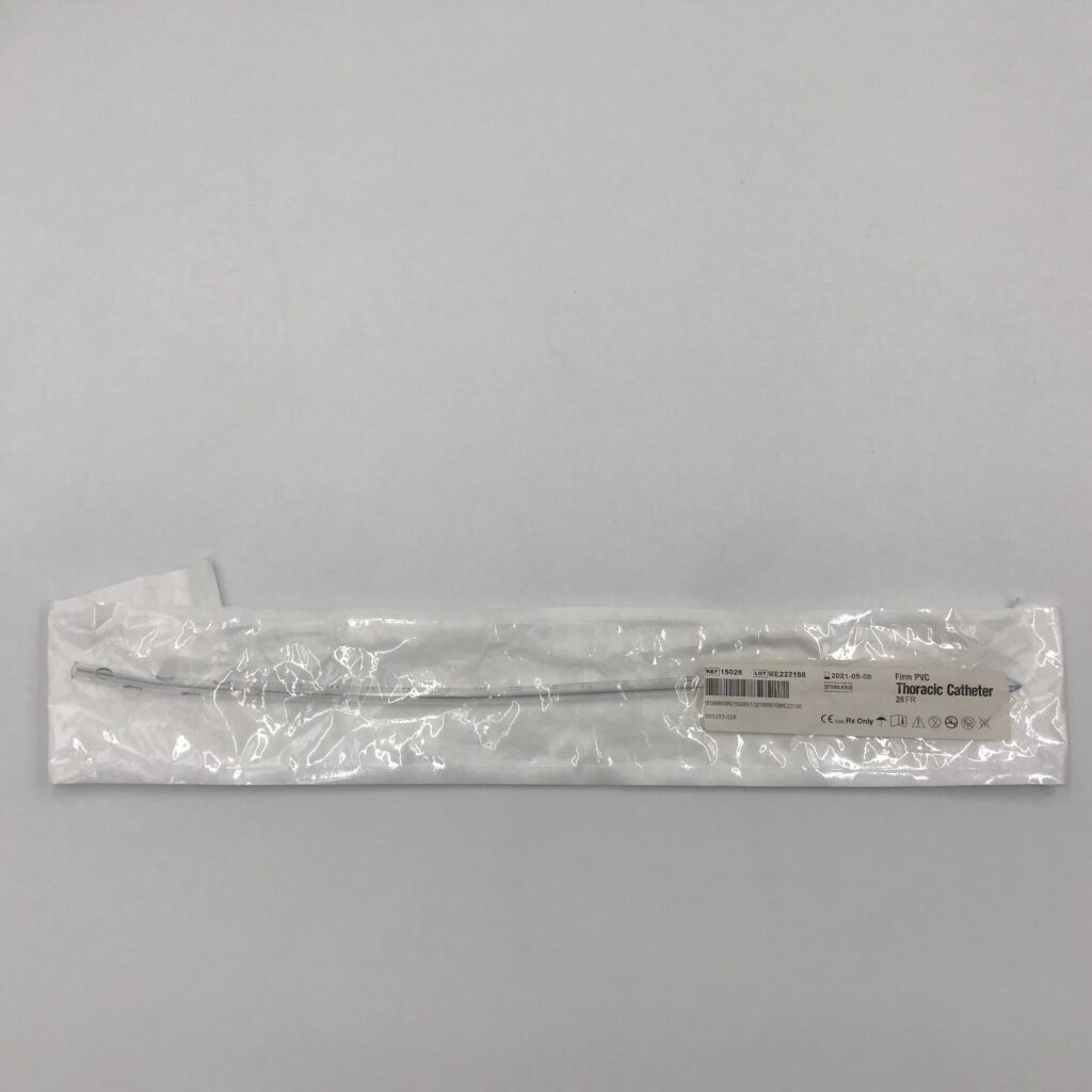 Atrium 15028 Firm PVC Thoracic Catheter 28FR (X) - GB TECH USA